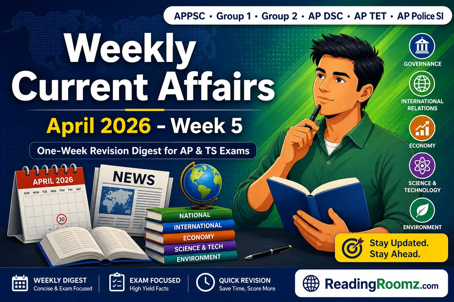 Weekly Current Affairs (April 2026 - Week 5): PDF | APPSC